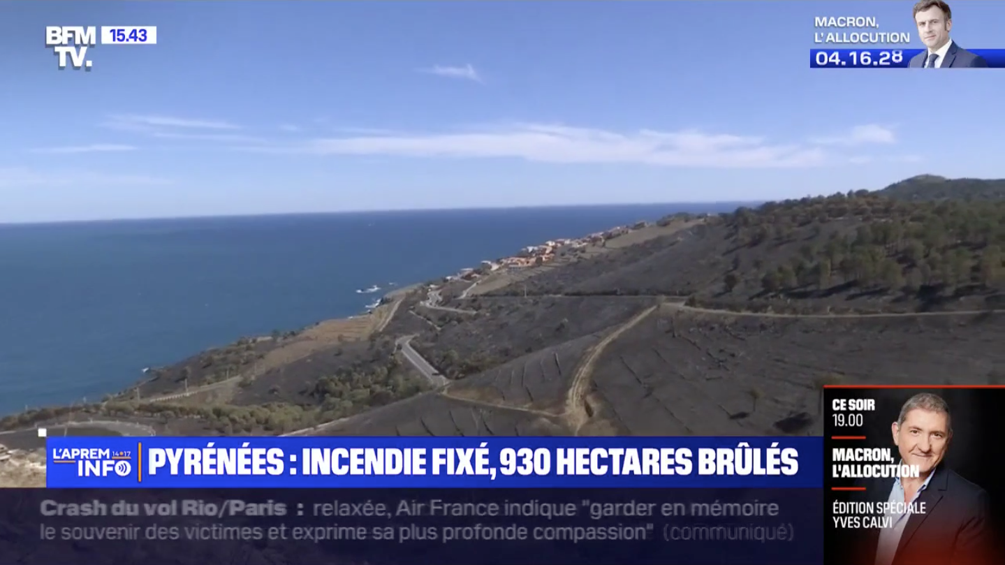 Pyrénées-Orientales : l'incendie est fixé après avoir brûlé 930 hectares | Atlantico.fr