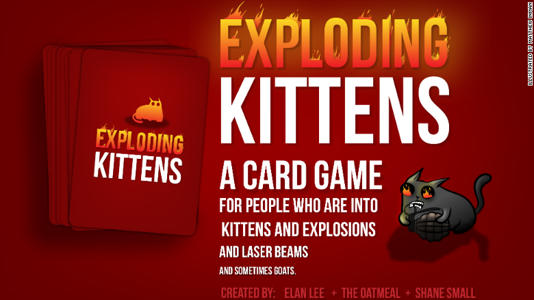 "Exploding Kittens" : le jeu de cartes aux chatons explosifs enflamme ...