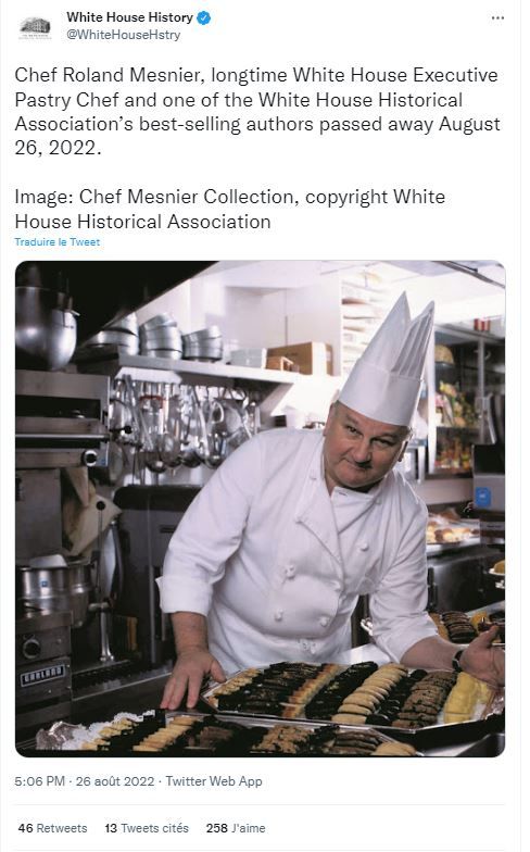 Mort de Roland Mesnier, chef pâtissier de la Maison Blanche pendant 25 ... Mort de Roland Mesnier, chef pâtissier de la Maison Blanche pendant 25 ...
